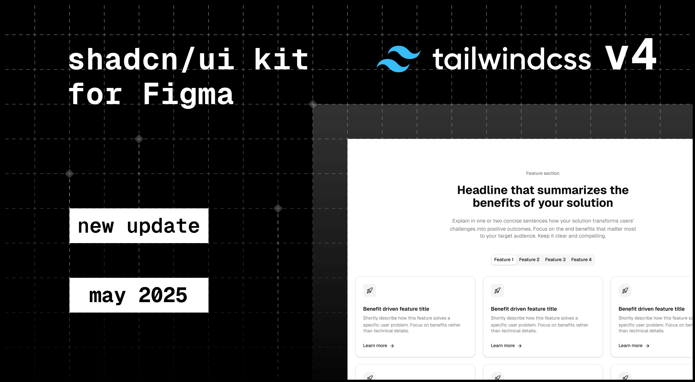 The shadcn/ui kit for Figma: Update May 2025 - shadcn/ui kit for Figma